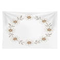GooTPa Daisy Wreath Circle Polyester Wall Tapestry Anti Wrinkle Art ...