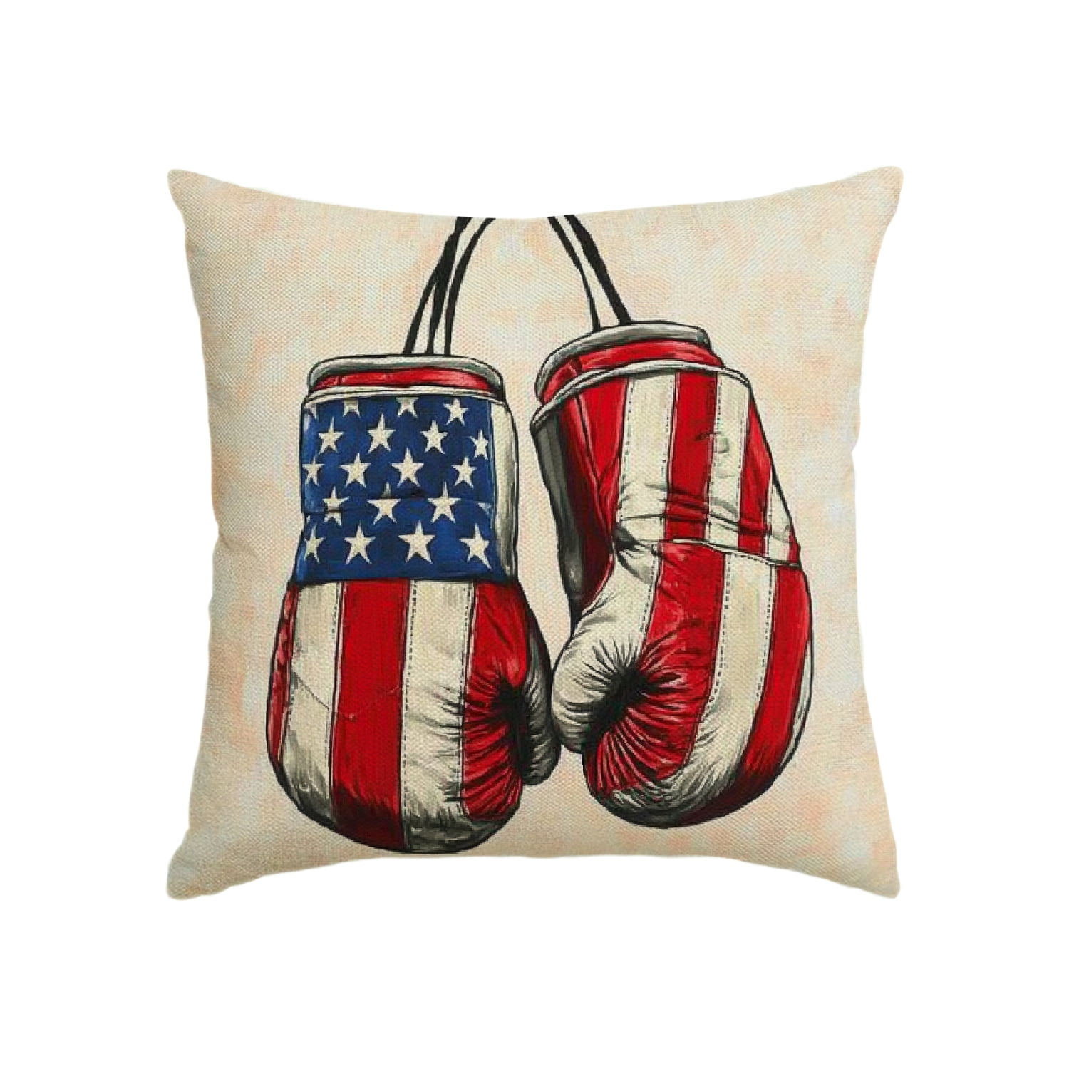 GooTPa Independence Day Decorations Pillow Covers, Boxing Gloves Throw ...