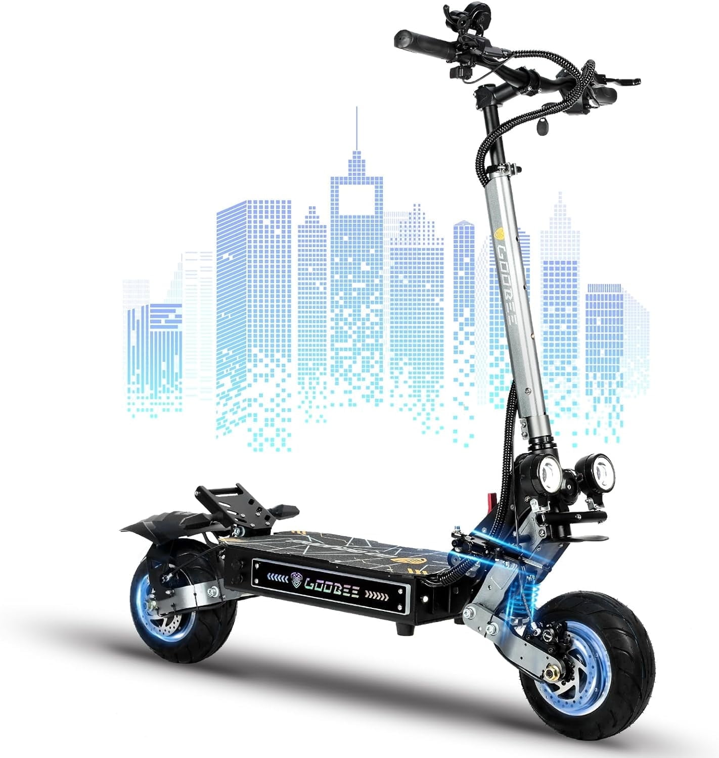 "ZonDoo ZO01Pro 6000W Dual Motor Electric Scooter, 10"" Fat Tire, 58Mph ...