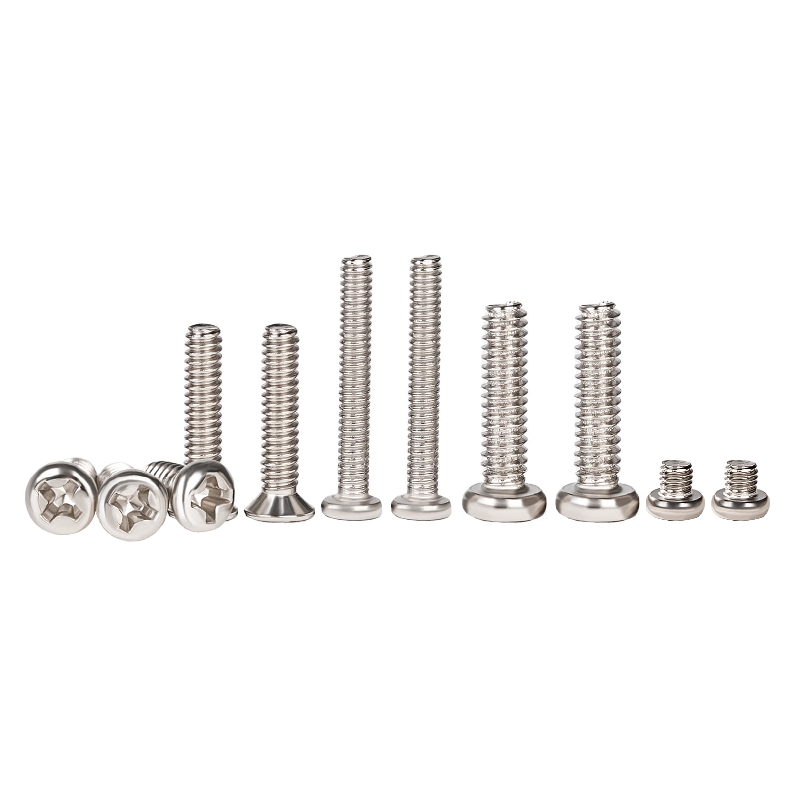 Goobetter 100Pcs M3*6 Machine Screws,Nickel-plated Grub Screws,0.06lbs ...