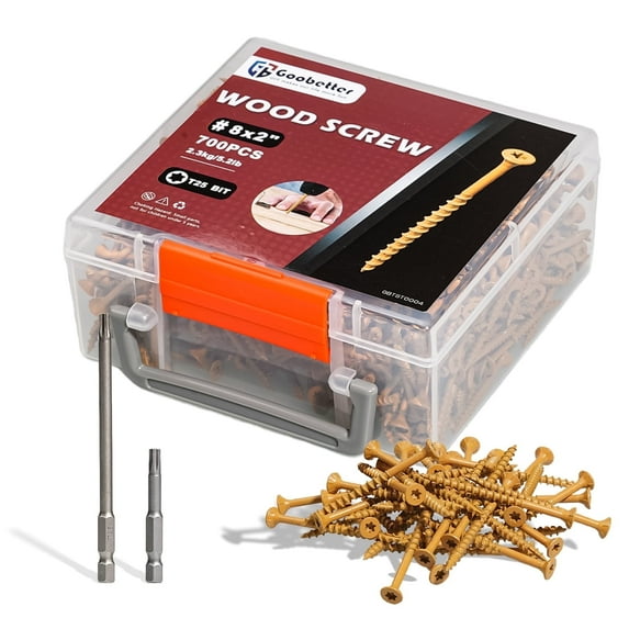 Goobetter Construction Fence Screws, 700 Pcs Deckmate Exterior Screws ...