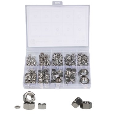272PCS Heavy Duty Bolts and Nuts Assortment Kit, 1/4, 5/16, 3/8 Machine ...