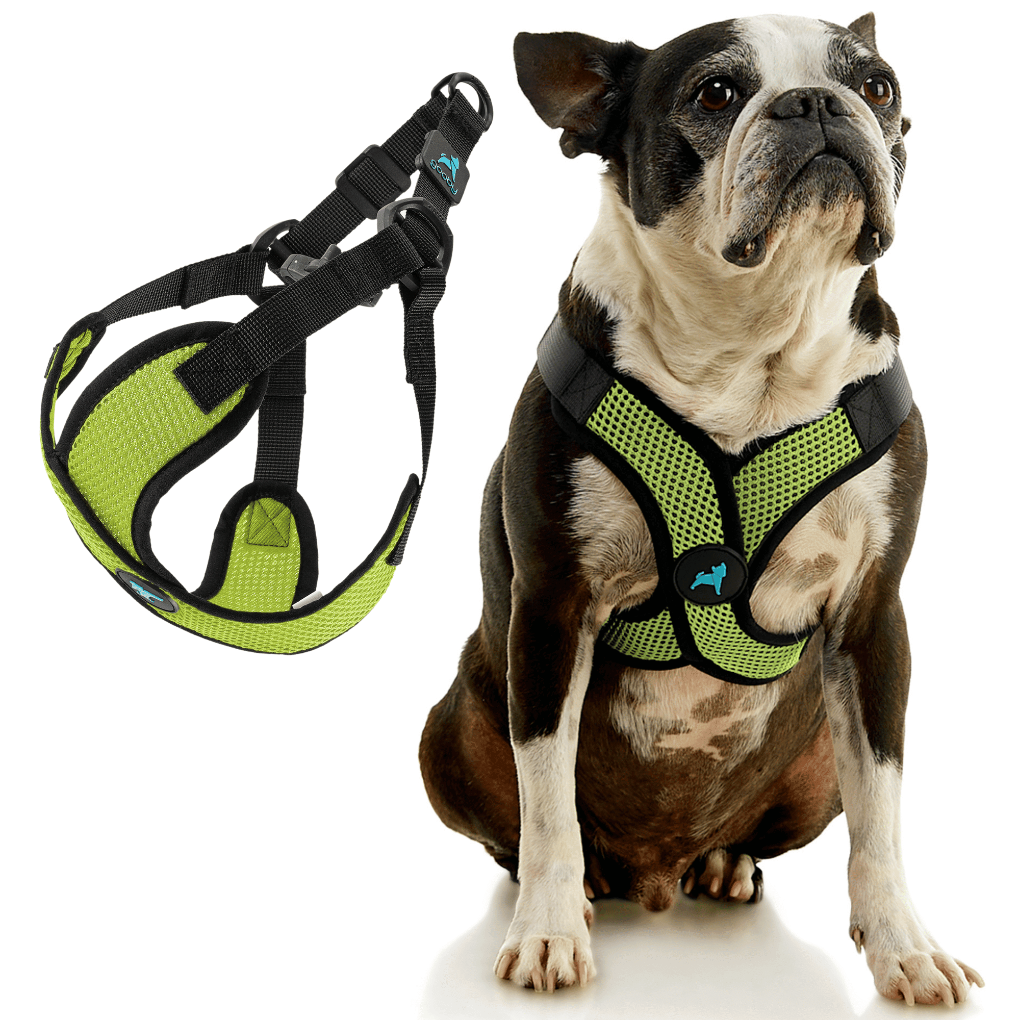 Gooby Comfort X Step In Lite Harness - Green, X-Large - Escape Free Dog ...