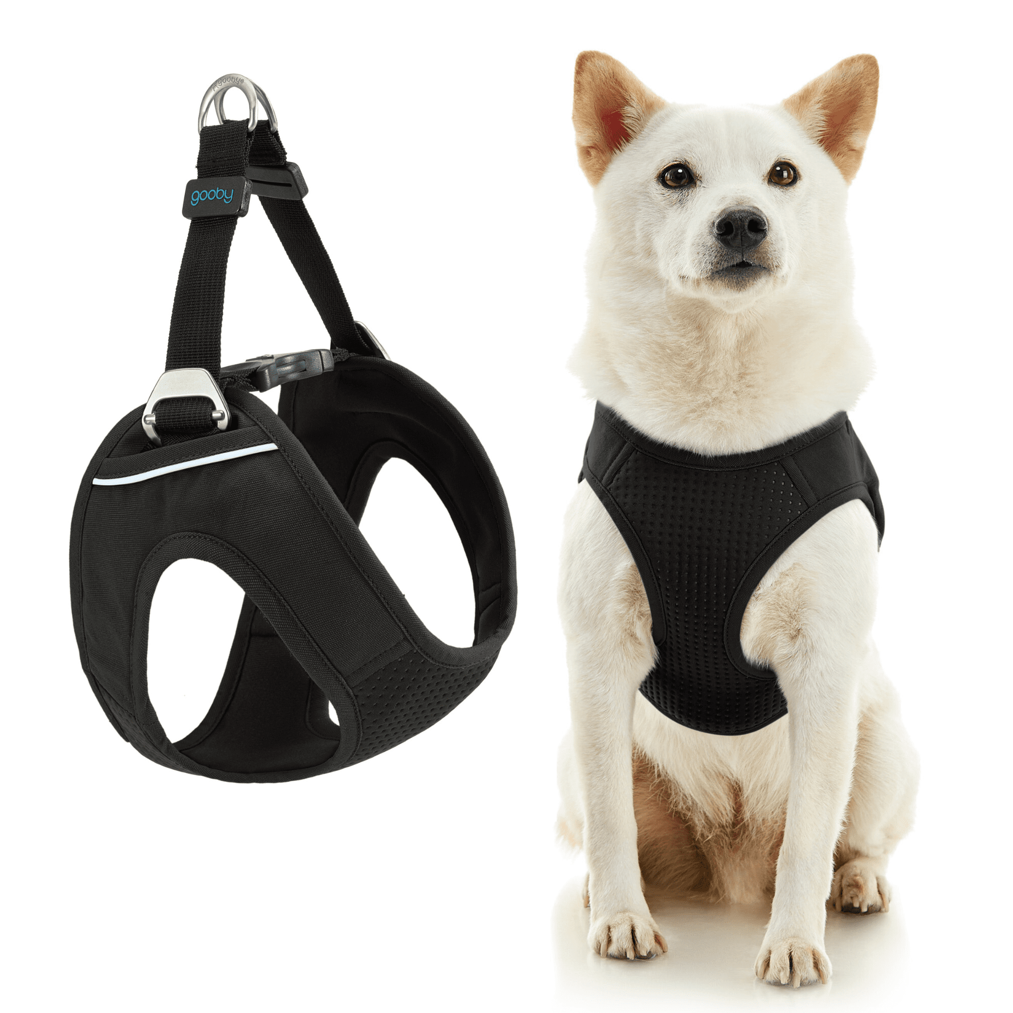 Gooby Escape Free Easy Fit Plus Harness - Las Vegas Black, Small ...