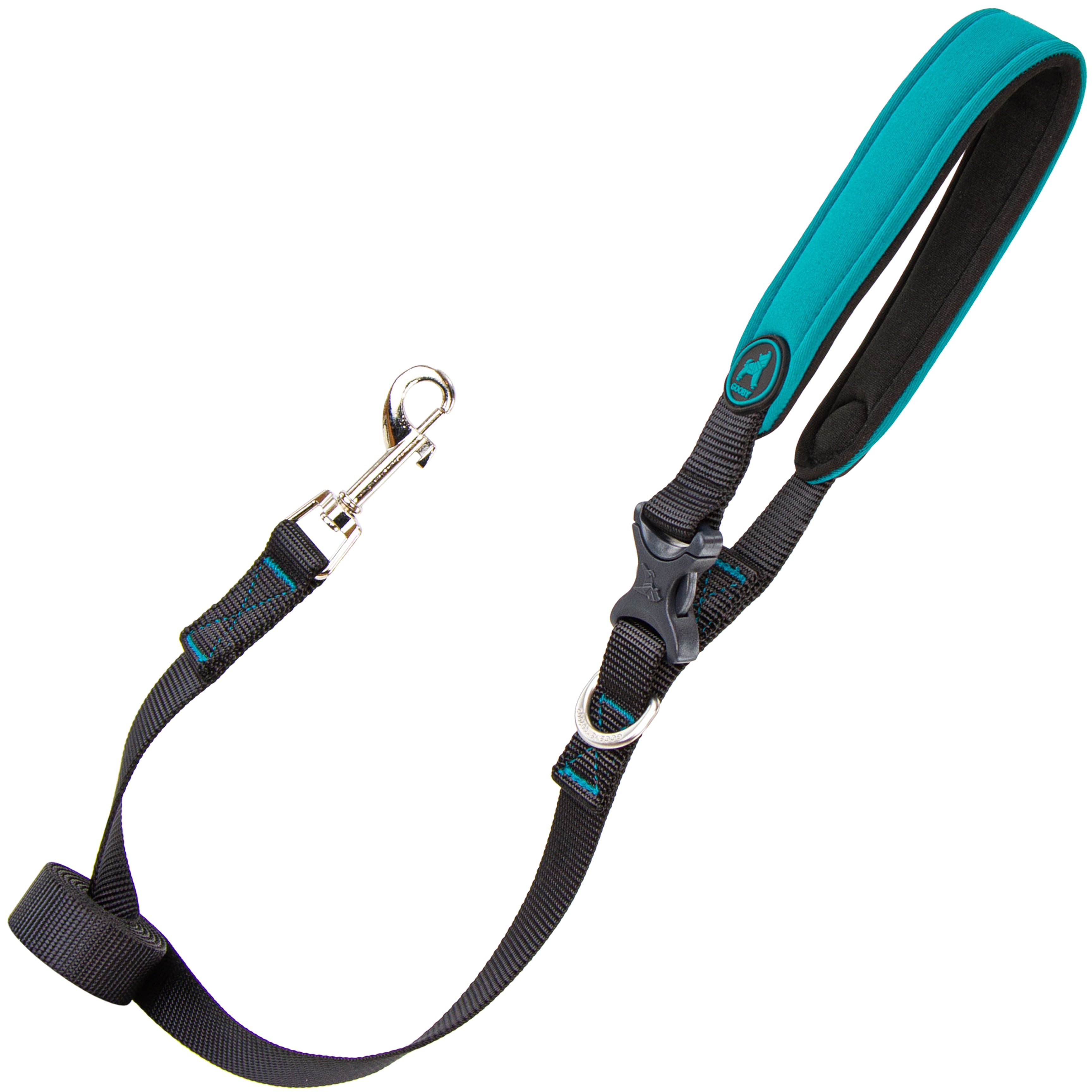 Gooby Escape Free Sport Leash - Turquoise , 4 FT - Padded Detachable ...