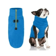 Gooby Fleece Vest - Turquoise, Large - Warm Pullover Fleece Dog Jacket ...