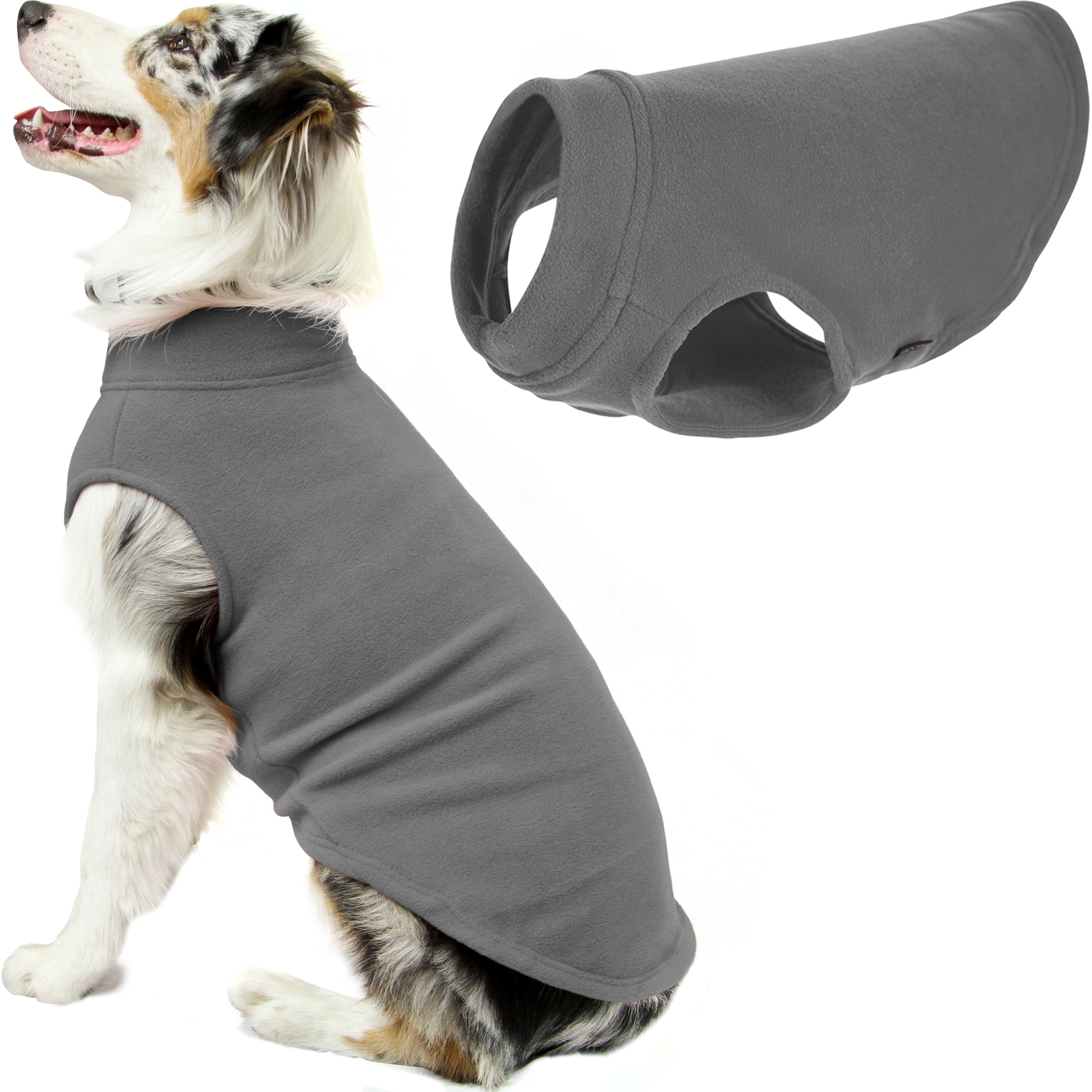 Gooby Stretch Fleece Vest - Gray, 4X-Large - Warm Pullover Stretchable ...