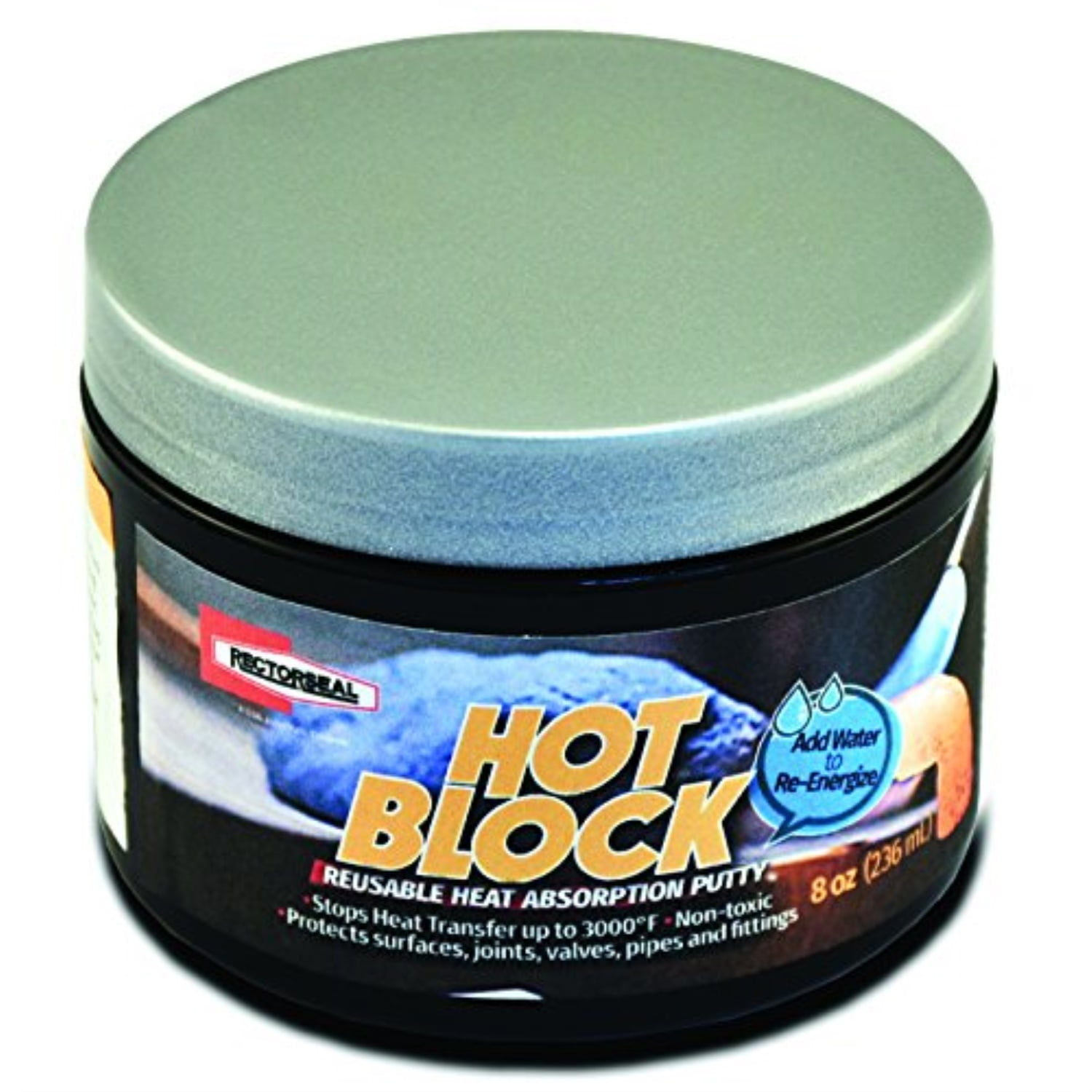 Good 83560, Putty, Gray Reusable Heat Absorption Industrial Sealant, 8 ...