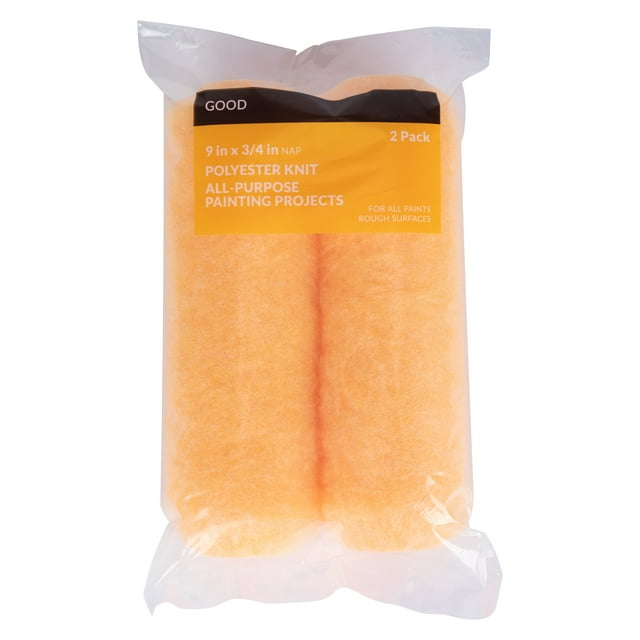 Good 9 x 3/4 in. Knit Polyester Roller Cover, 2 Pack - Walmart.com