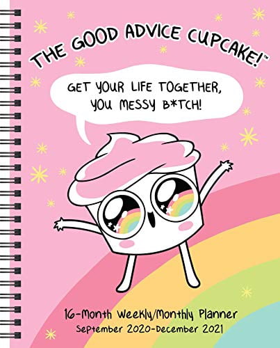 Pre-Owned Good Advice Cupcake 16-Month 2020-2021 Monthly/Weekly Planner ...