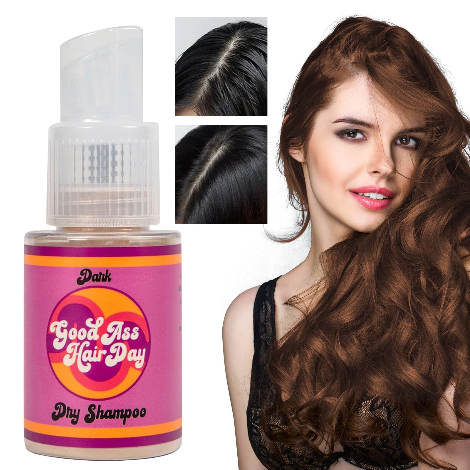 A Good Ass Day Powder Dry Shampoo Dark Hair - 40ml Bottle, Natural Dry ...
