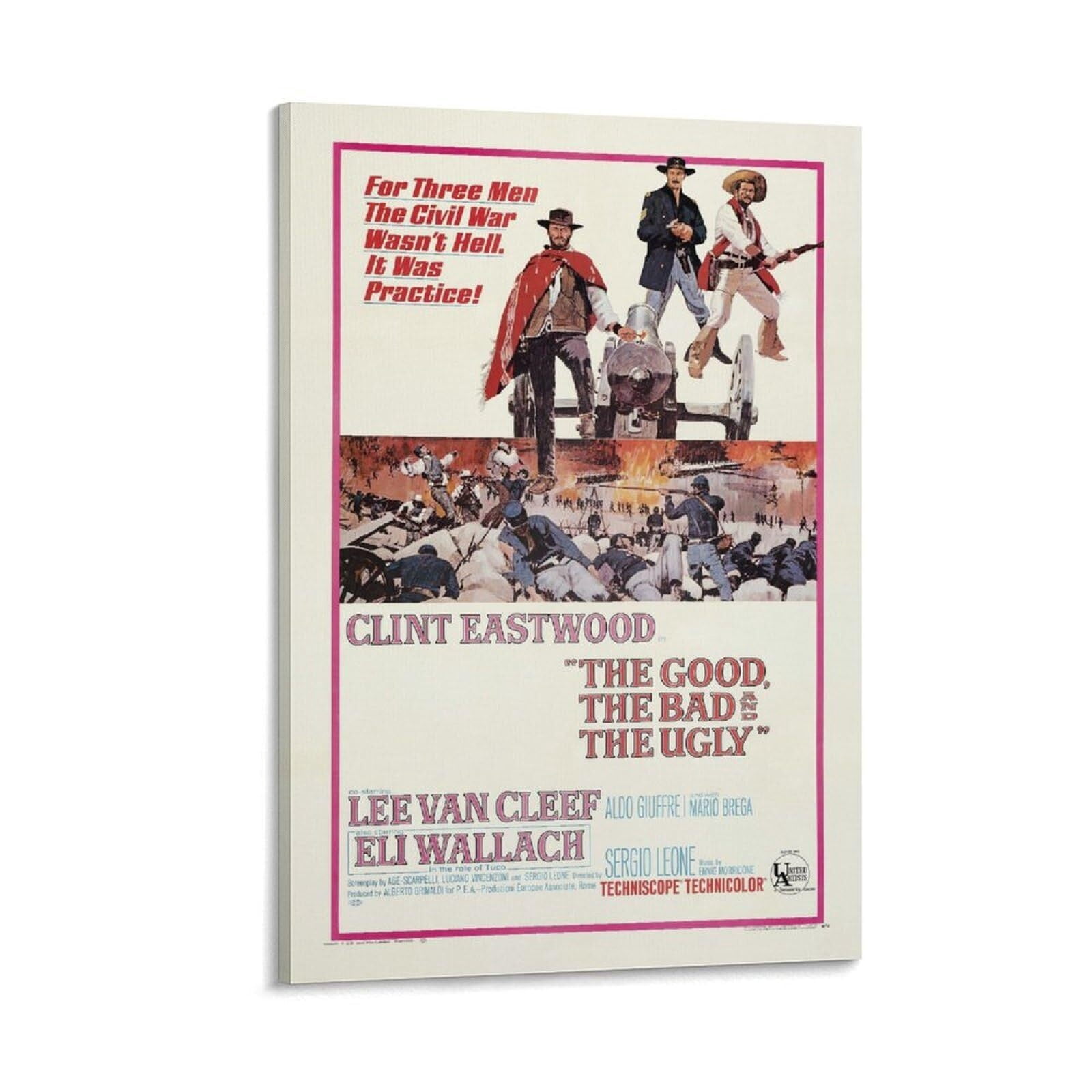 The Good, The Bad And The Ugly Western Film Movie Poster Art Poster ...