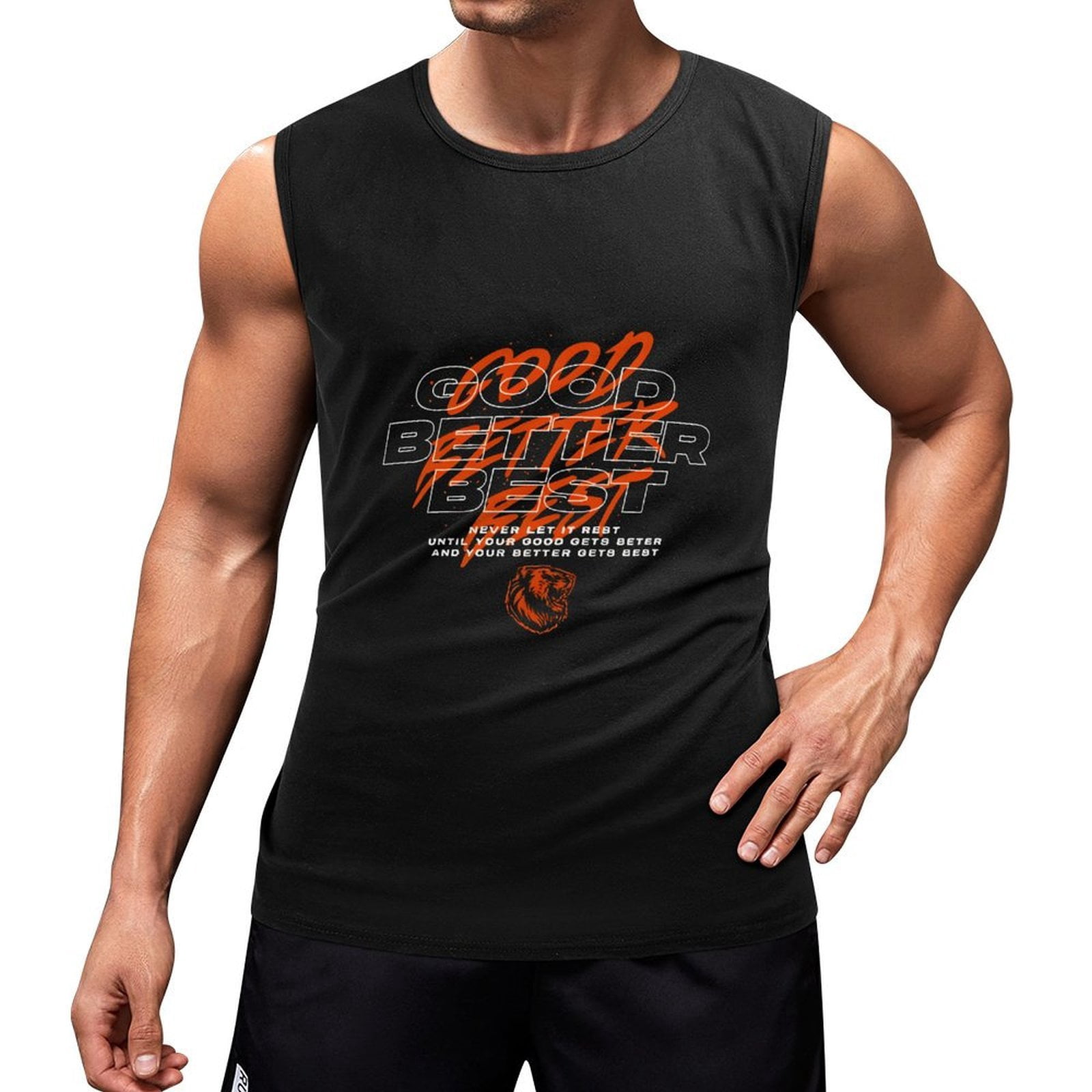 Good Better Best Men'S Muscle T-Shirt, Sleeveless, Muscle Tank Tee Top ...