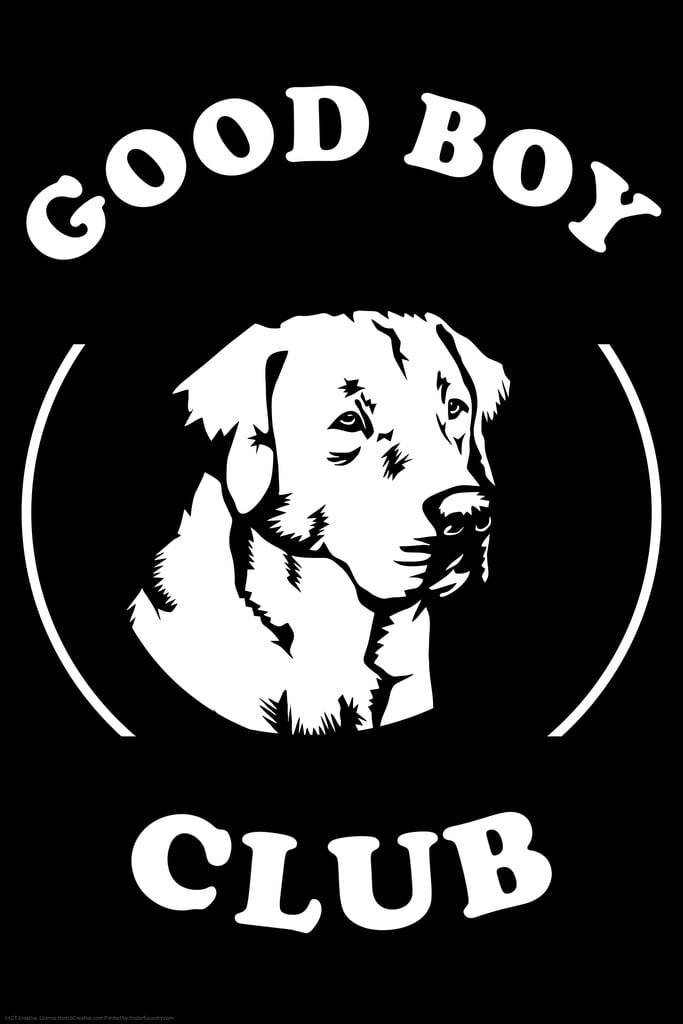 Good Boy Club Dog Cute Funny Dog Posters For Wall Funny Dog Wall Art ...