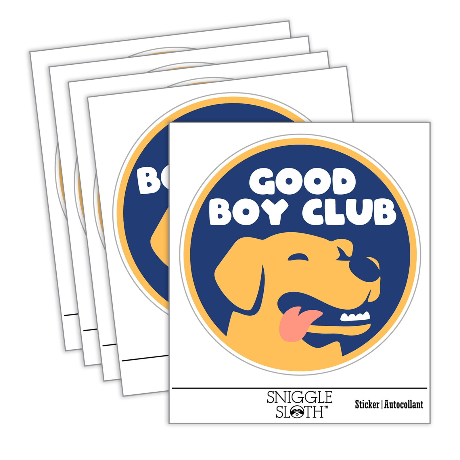 Good Boy Club Dog Pet Car Window Bumper Water Bottle Phone Tablet Laptop Waterproof Vinyl Decal ...