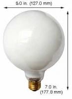 Good Bulb 25W G40 Globe Incandescent Bulb | E26 Medium Base | 130V ...