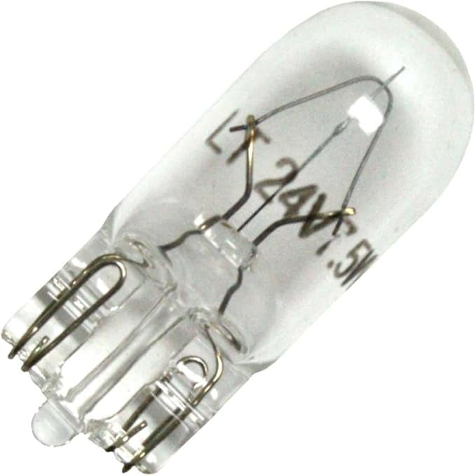 Good Bulb 7.5W T3.25 Halogen Light Bulb – 24V Wedge Base, Clear, Xenon ...