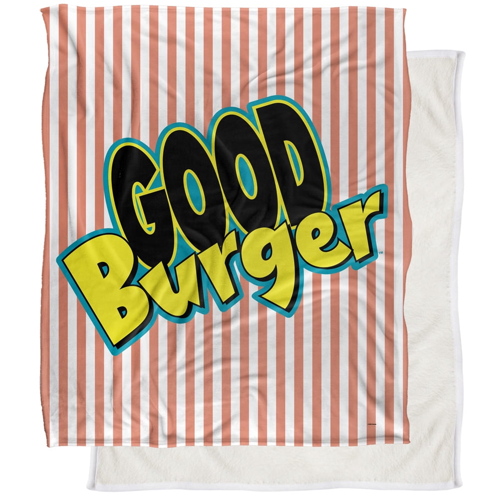 Good Burger Blanket, 50"x60" 3 Color Logo Silky Touch Sherpa Back Super ...