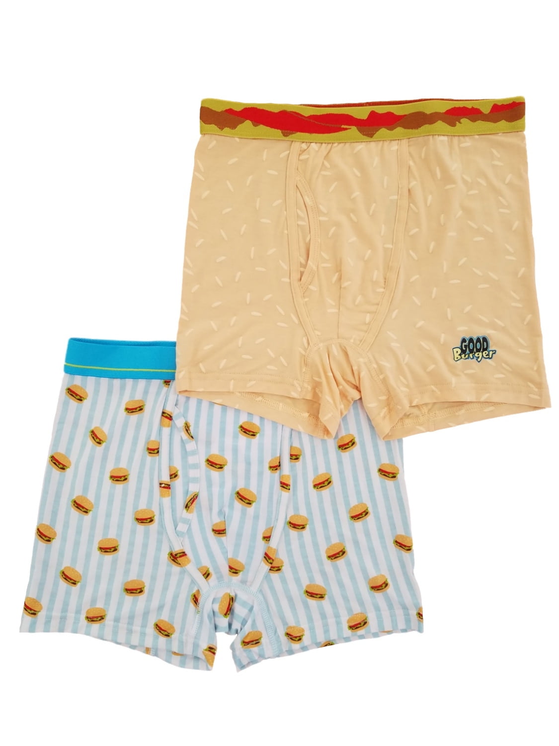 Good Burger Nickelodeon Mens 2-Pack Ultra Soft Boxer Briefs Boxers ...