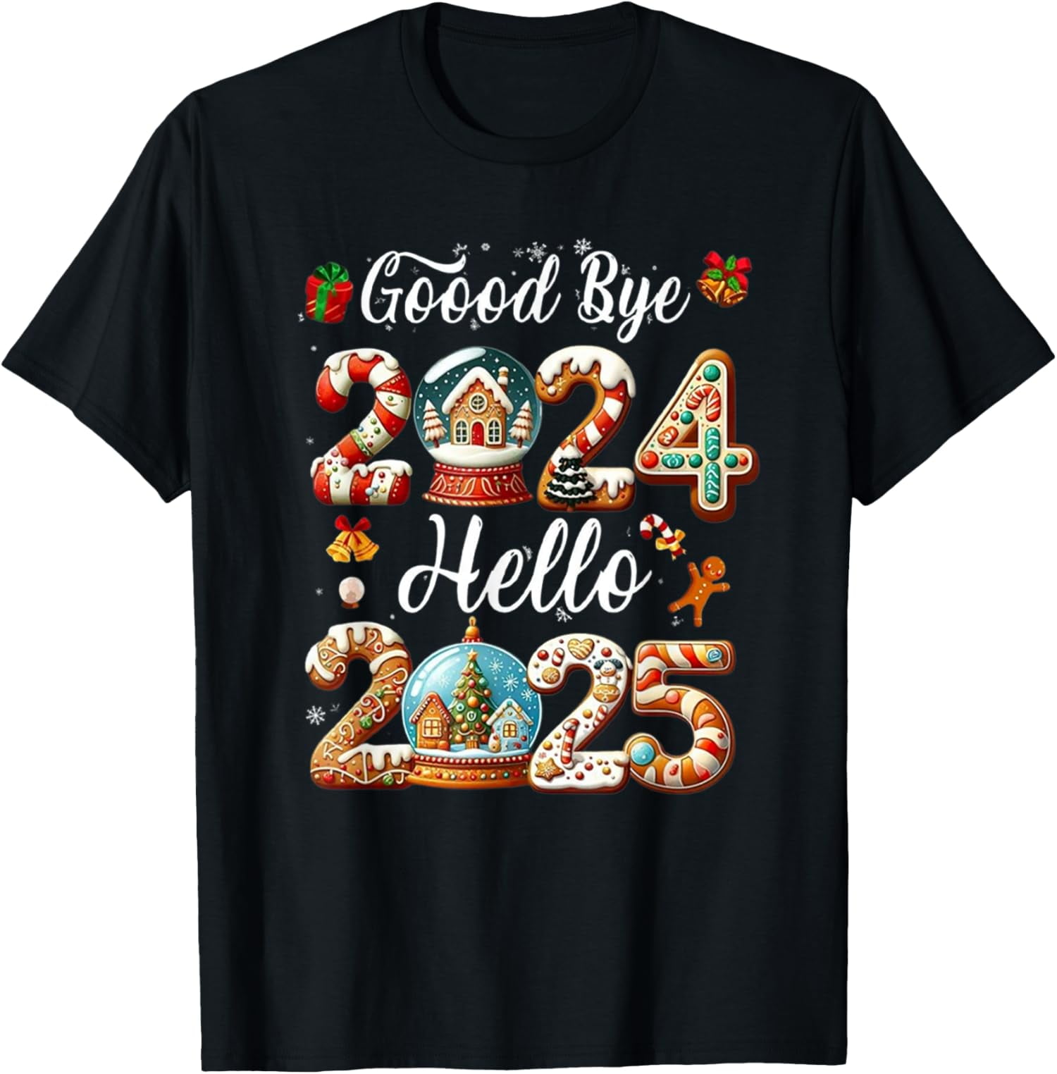 Good Bye 2024 Hello 2025 T-Shirt - Walmart.com