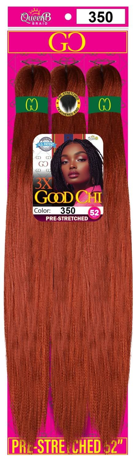 Good-Chi 3X Value Pack Pre-Stretched Braiding Hair 52” – Color #350 ...