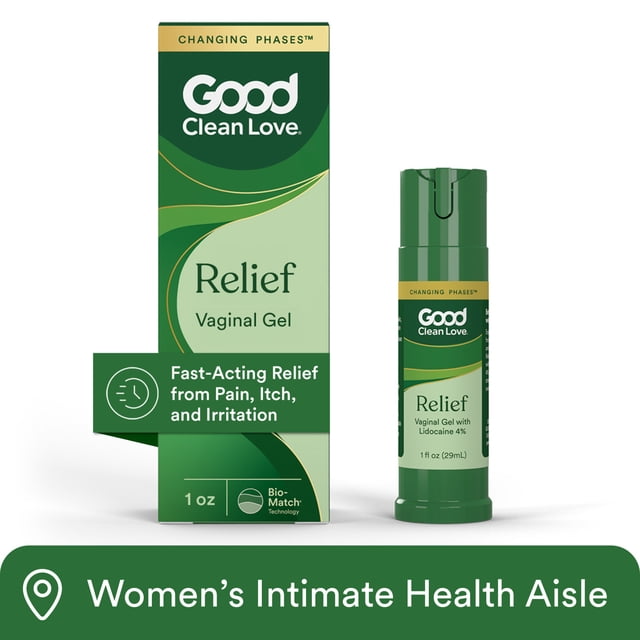 Good Clean Love: 4% Lidocaine Relief Gel, Fast-Acting Pain & Itch ...