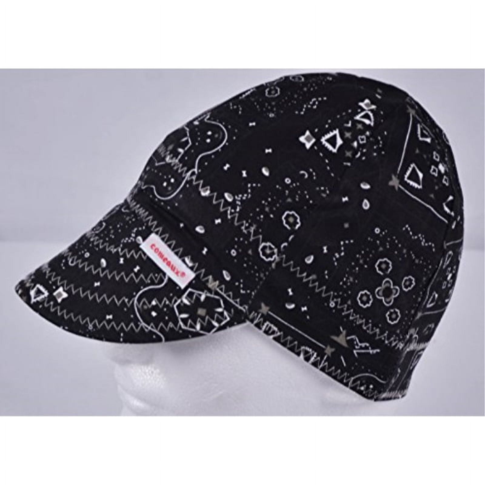 Good Comeaux Caps Reversible, Black Bandana, Workwear Uniform Hat, Size ...