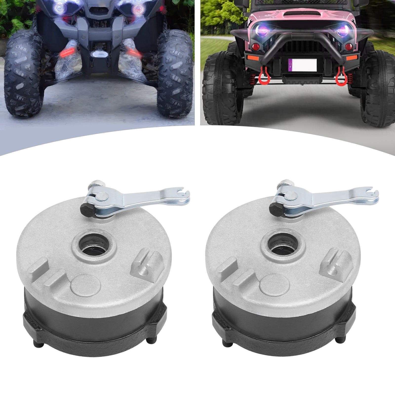 Good Compatibility Front Left&Right BRAKE DRUM Wheel Hub For ATV Quad ...