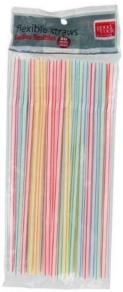 Good Cook 24992 Flexible Drinking Straws 50 Count - Walmart.com