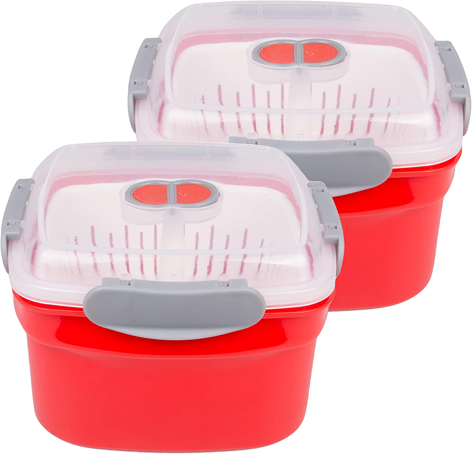 Good Cooking 3pc Microwave Cookware Steamers (2 pack) - Food Container ...