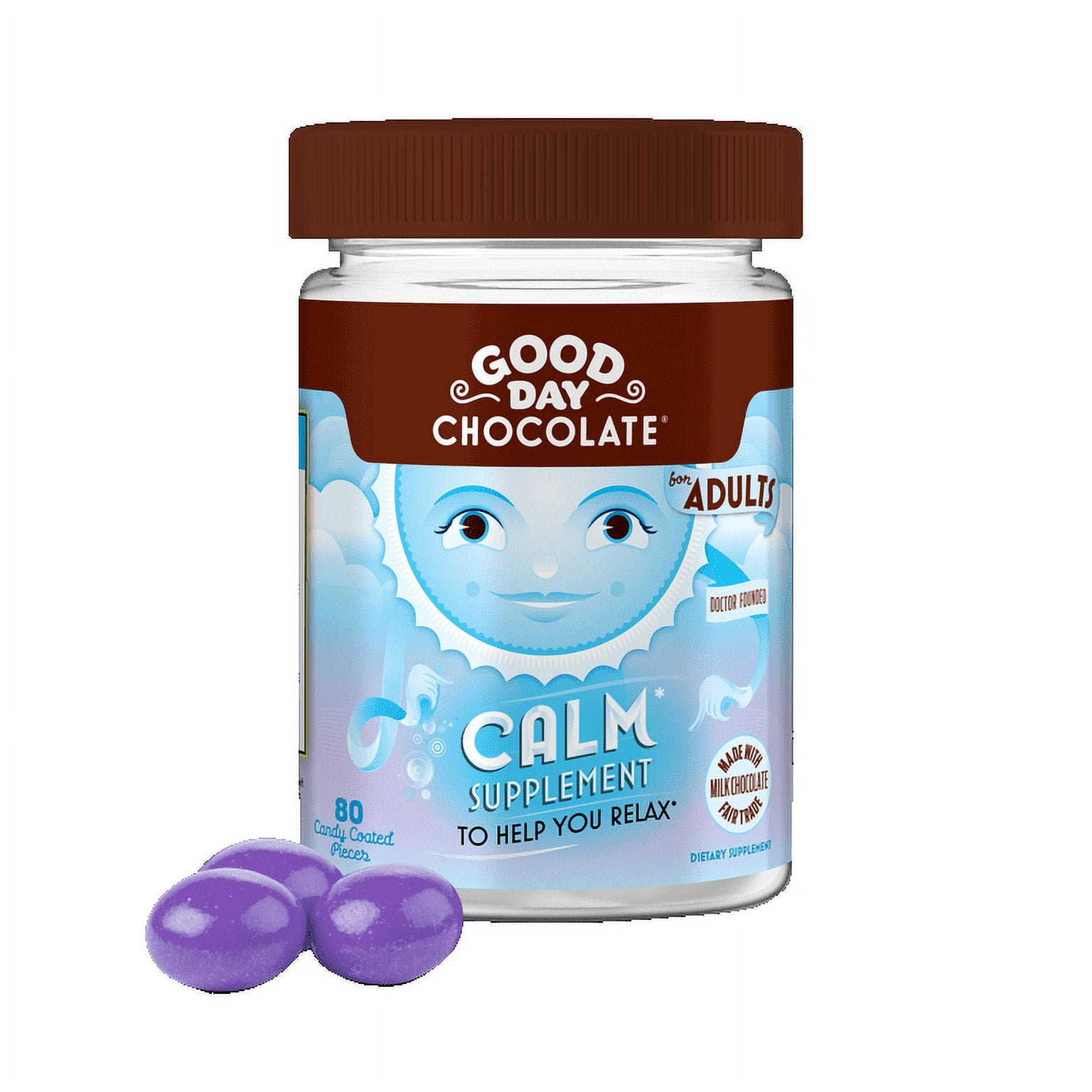 Good Day Chocolate Calm Supplement, Natural Mood Stabilizer, Anxiety ...
