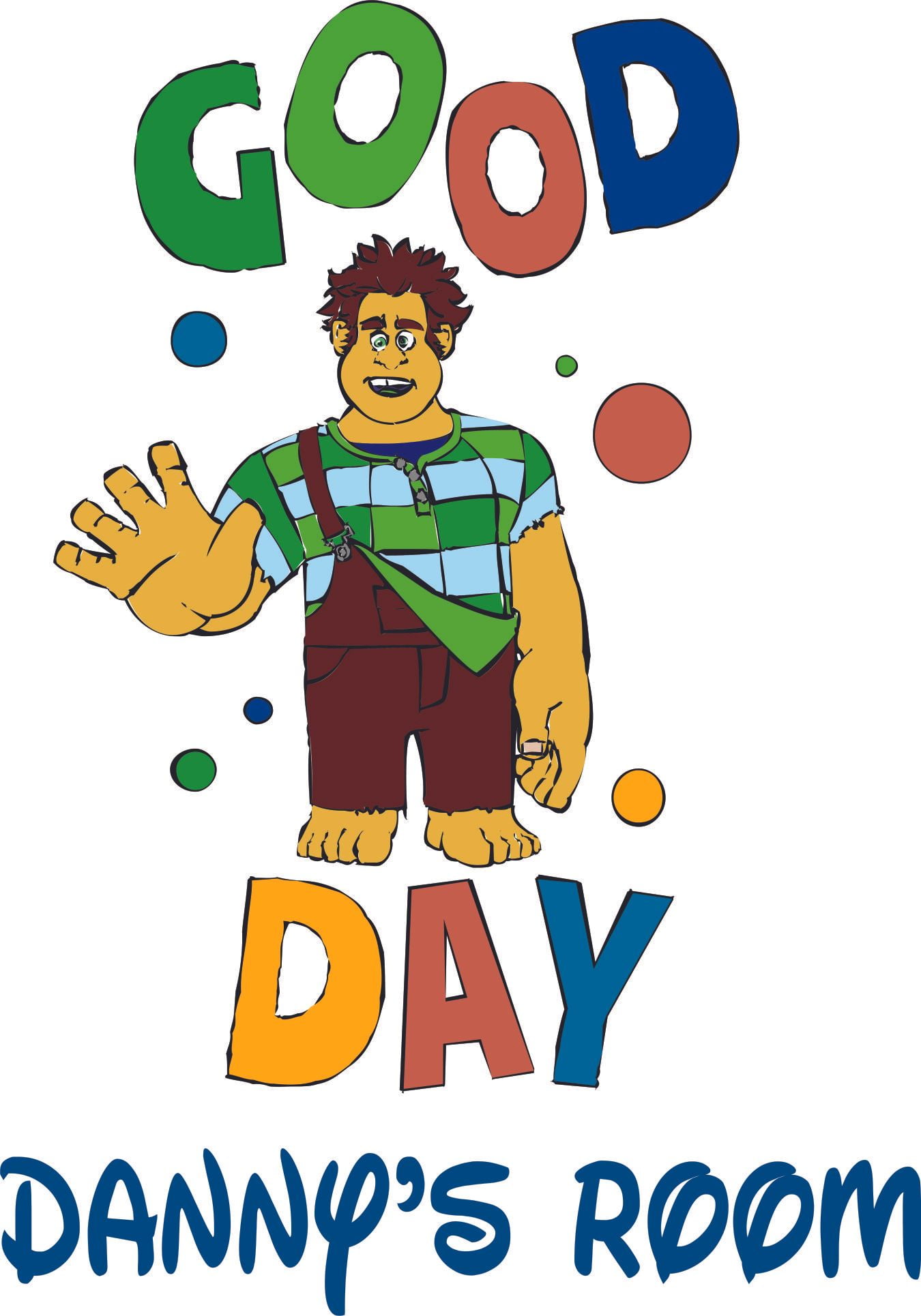 Good Day Wreck It Ralph Cute Cartoon Decors Wall Sticker Art Design ...