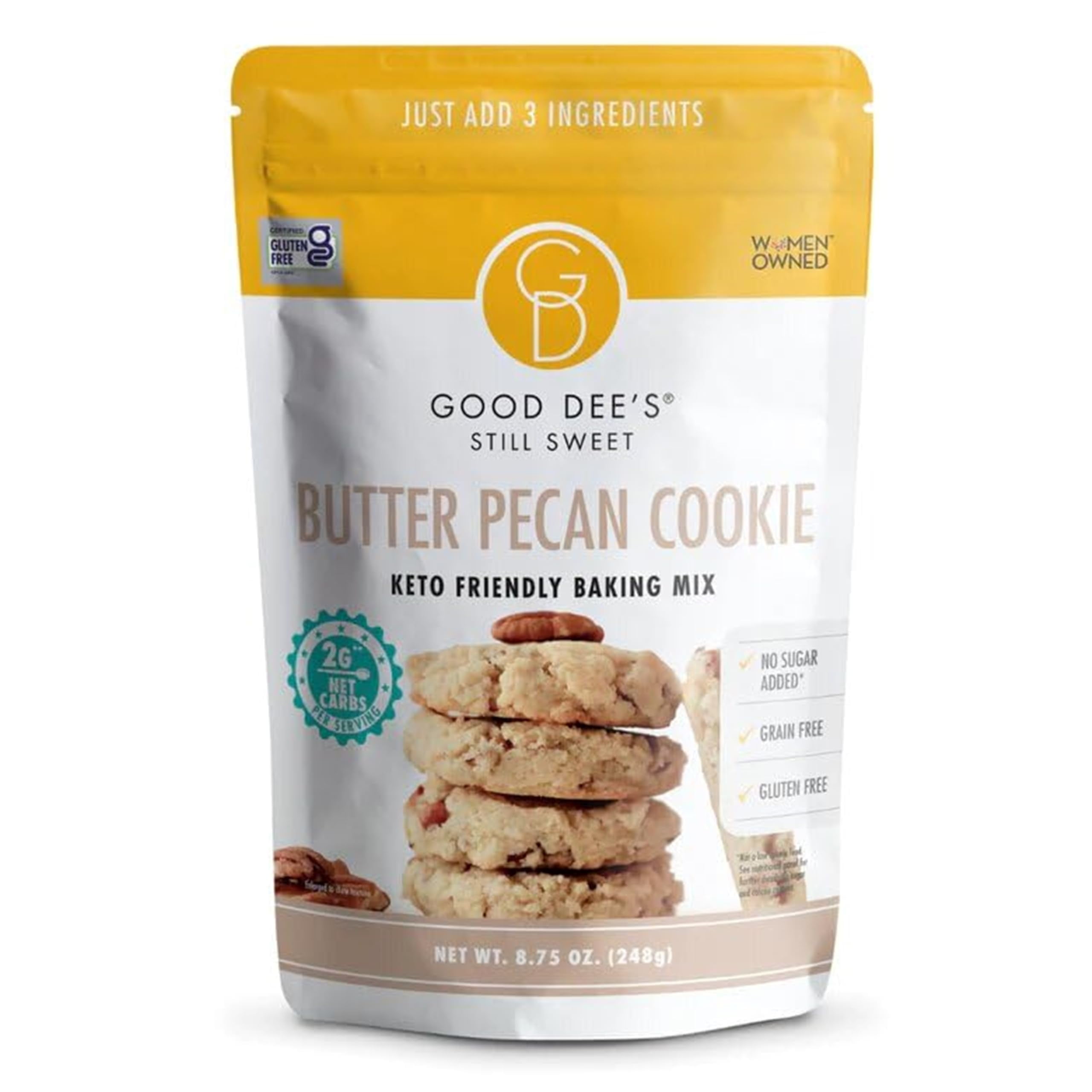 Good Dee's Butter Pecan Cookie Mix BSL1 I Keto Baking Mix I Sugar Free ...