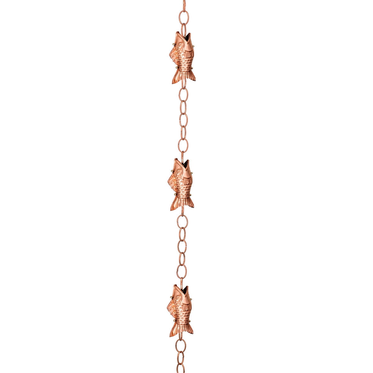 Good Directions GOOD487P6 Fish Rain Chain Copper - Walmart.com