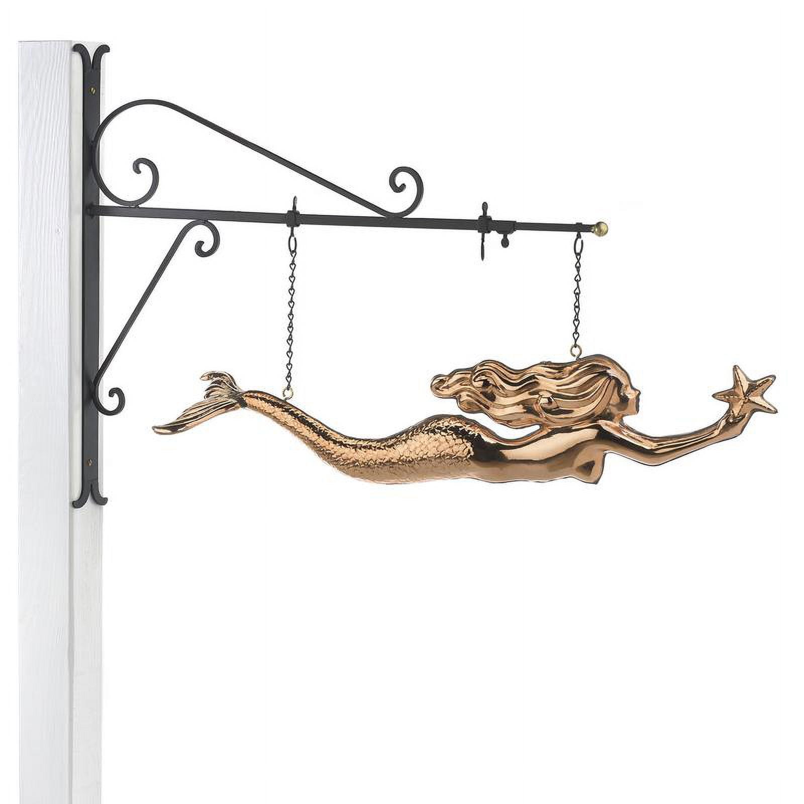 Good Directions Hanging Mermaid Wall Décor, Pure Copper - 35"L ...