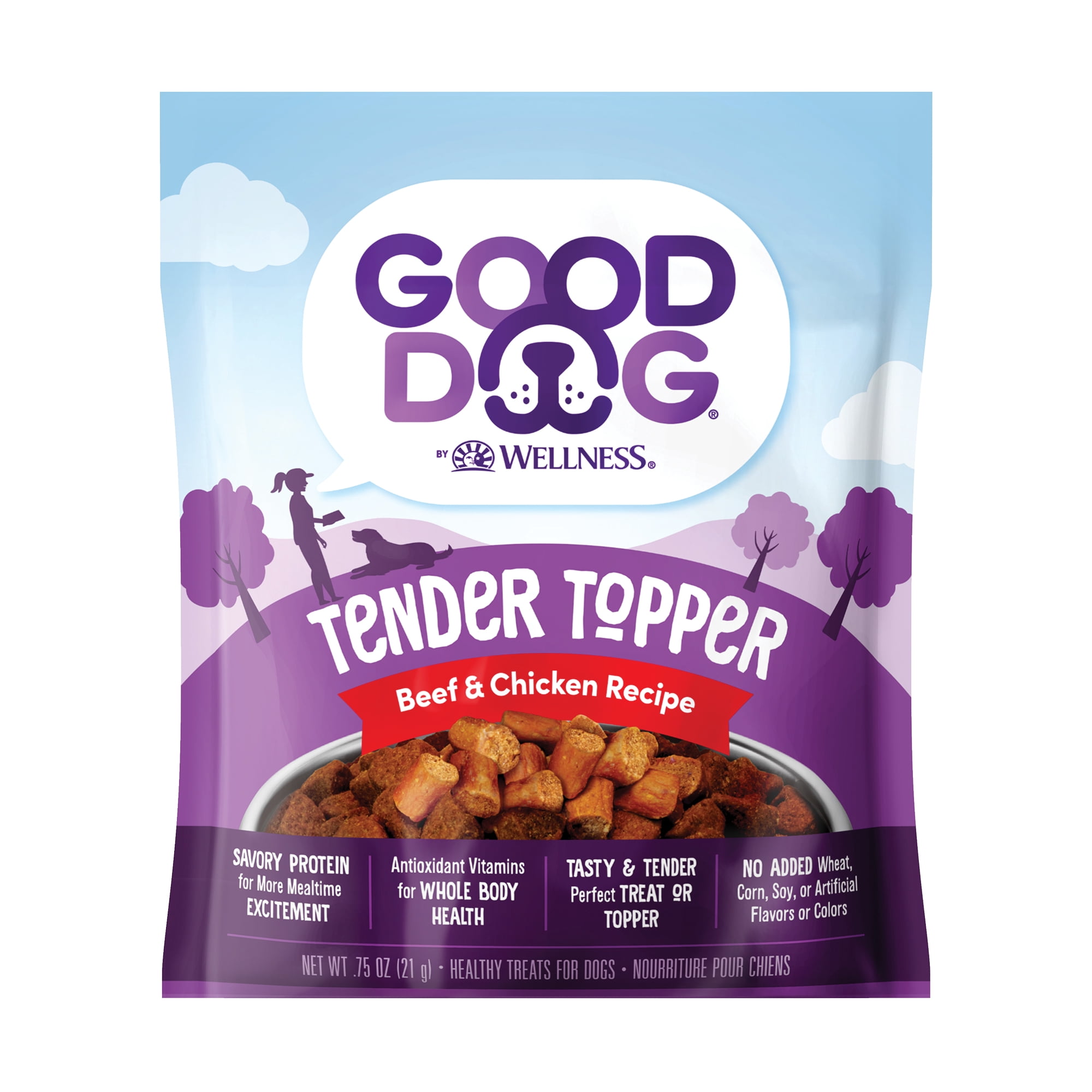 Good Dog by Wellness Tender Toppers Beef & Chicken Recipe, 0.75 Ounce ...