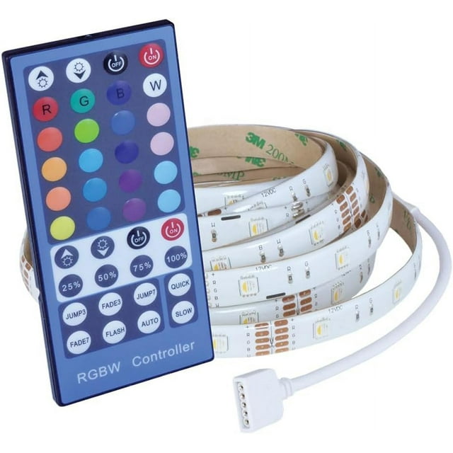 Good Earth Lighting RGB + Warm White LED 6ft Plug-In Tape Light with ...