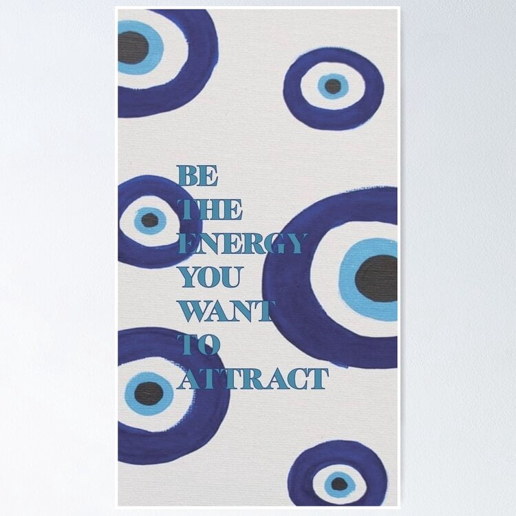 Good Energy Poster- Unframed Poster | Wall Art | Perfect For Home Decor ...