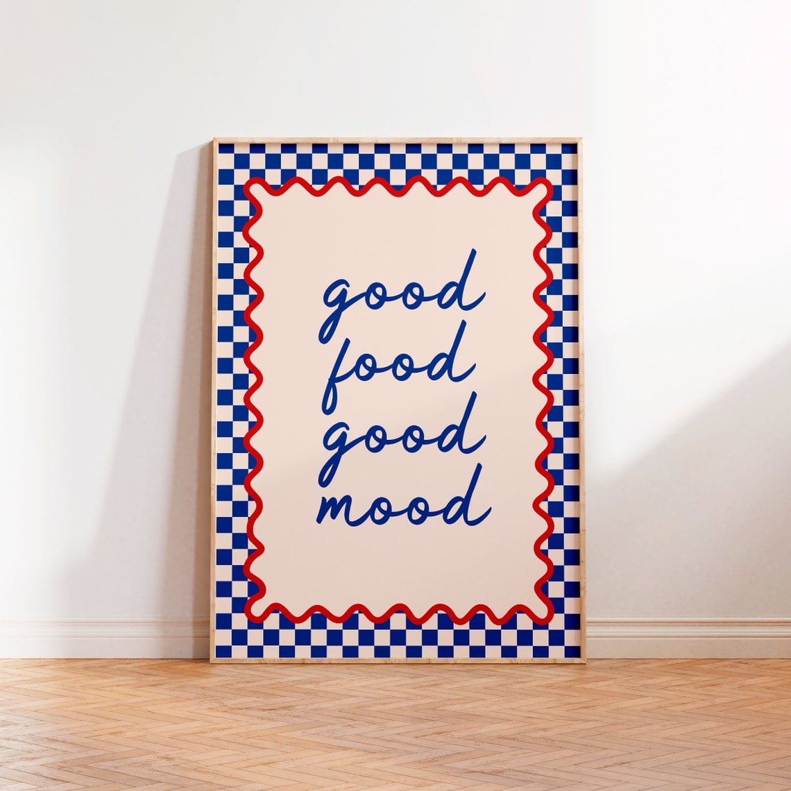 Good Food Good Mood Poster, Quote Text Art Poster, A5 A4 A3 Kitchen ...