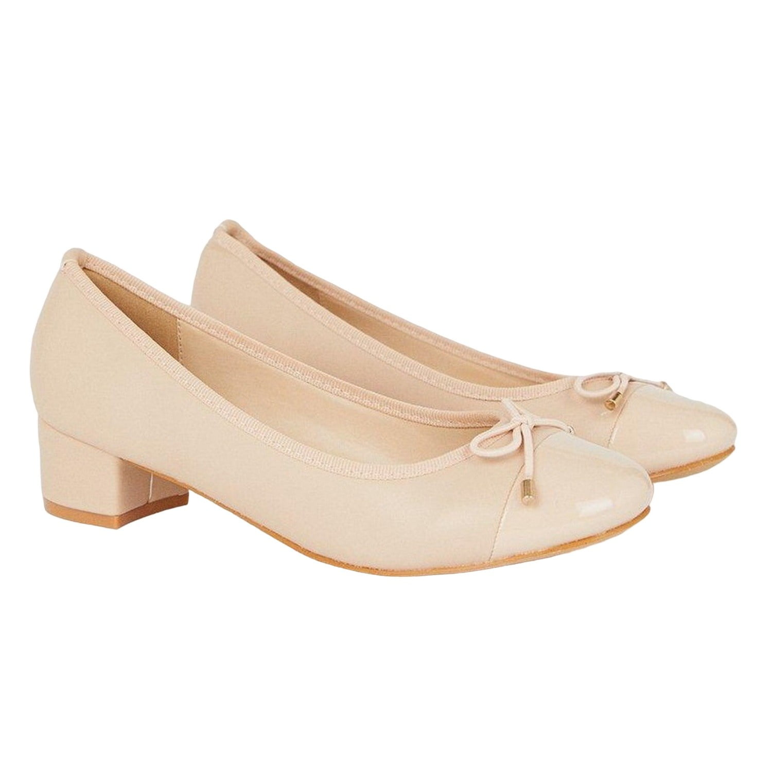 Good For The Sole Womens Talia Block Heel Ballerina Flats - Walmart.com
