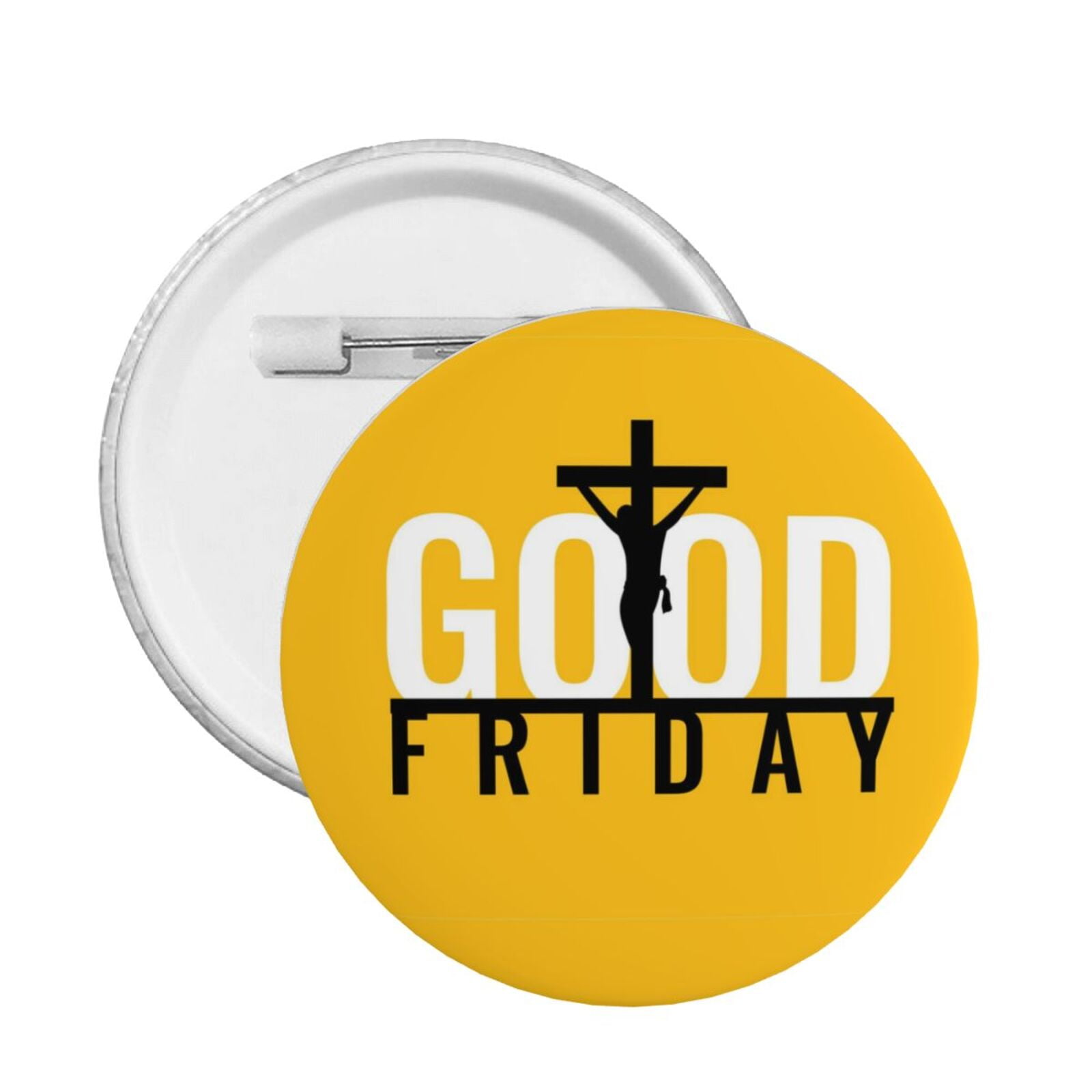 Good Friday 2024 Pin Button Badge, Personalised Button Metal Badge ...