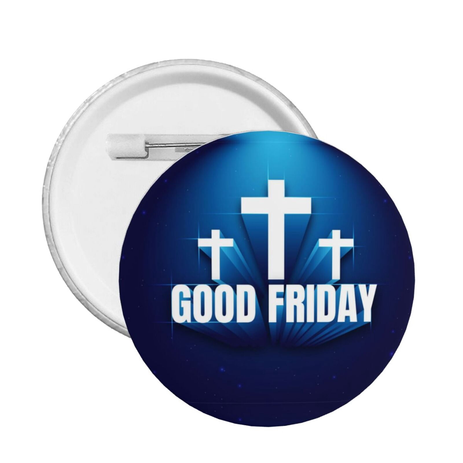 Good Friday 2024 Pin Button Badge, Personalised Button Metal Badge ...