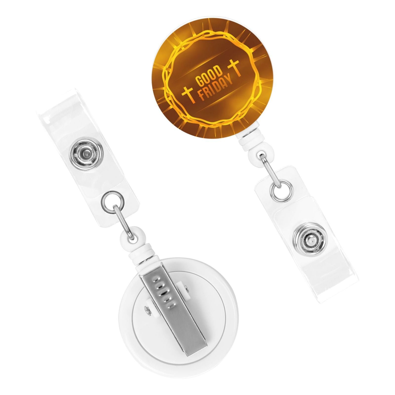 Good Friday 2025 Badge Reel Retractable Badge Clip Id Card Name Tags ...
