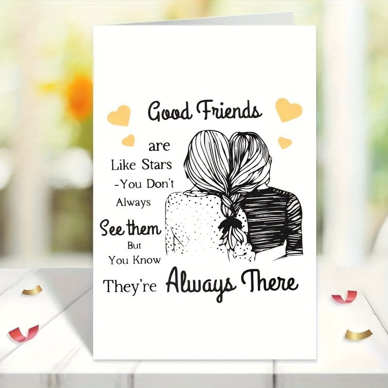 Good Friends Are Like Stars Card – Heartwarming Friendship Greeting ...