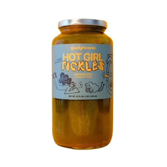 Good Girl Snacks Pickles HGP Dill Original 32 oz (Pack of 6) - Walmart.com