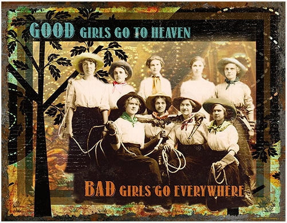 Good Girls Bad Girls Novelty Sign | Indoor/Outdoor | Funny Home Décor ...