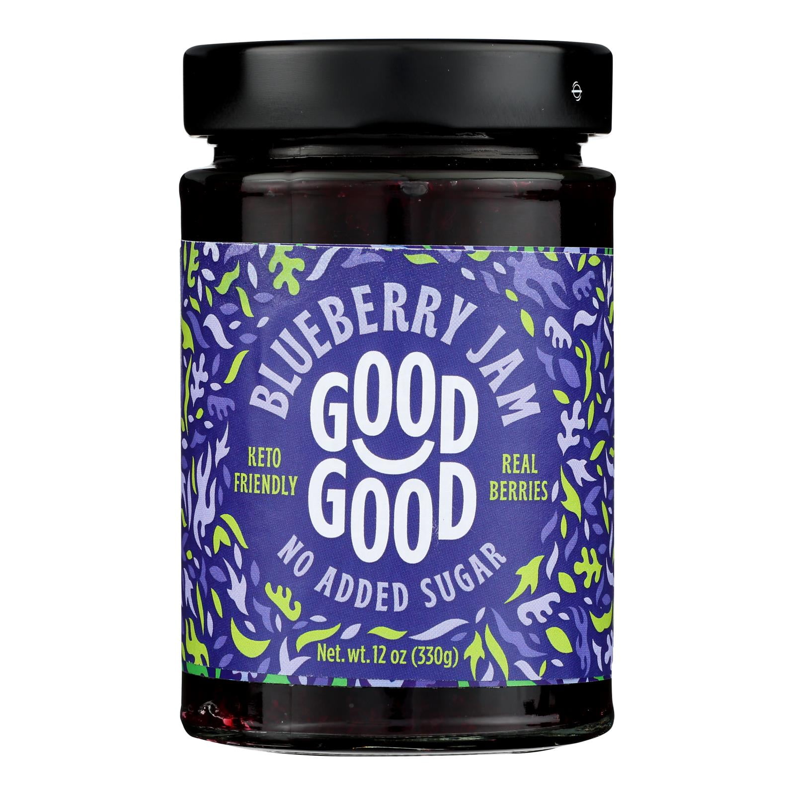 Good Good - Jam Blueberry No Sugar - Case Of 6-12 Oz - Walmart.com