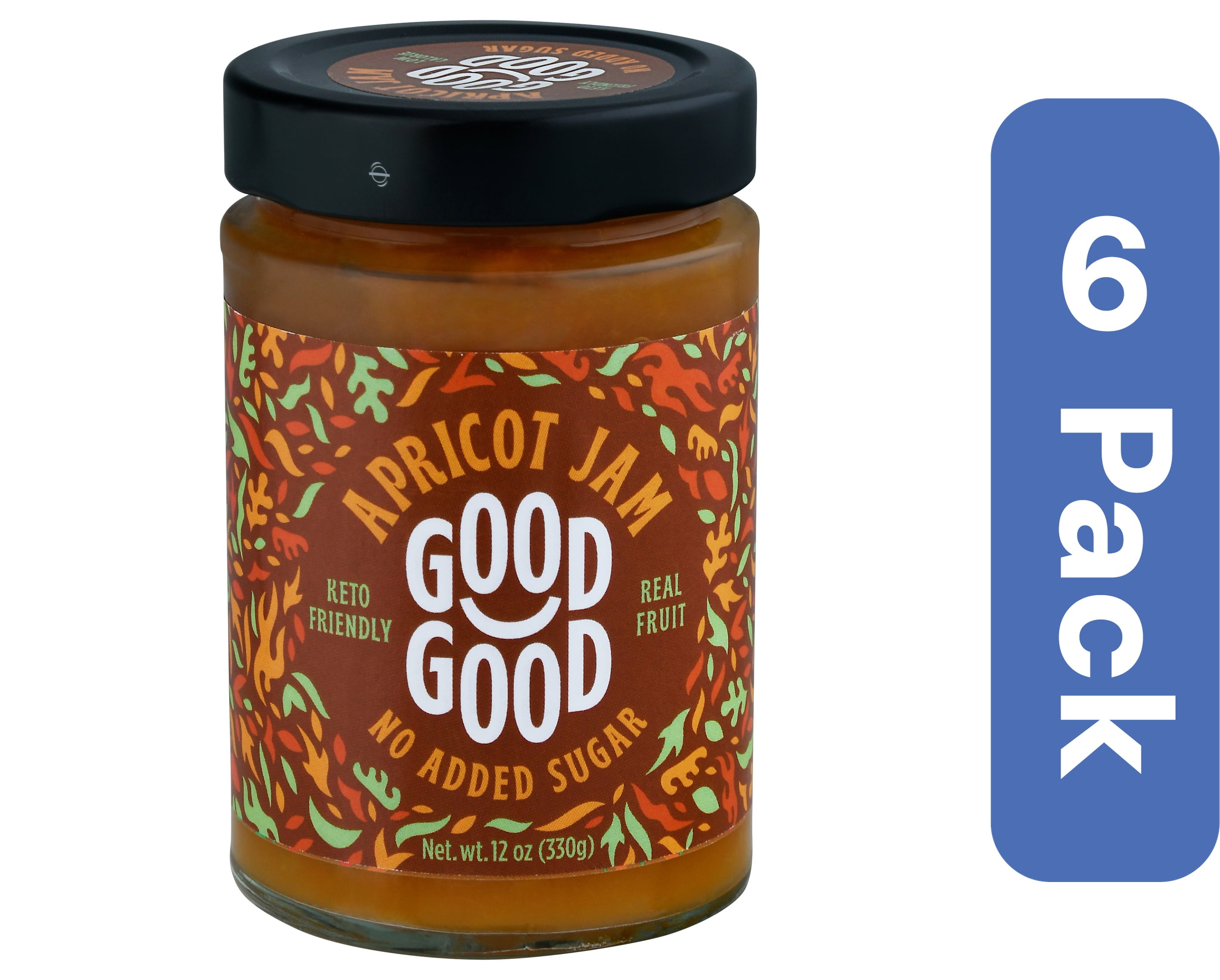 Good Good Jam Sweet Apricot Keto 12 oz (Pack Of 6) - Walmart.com