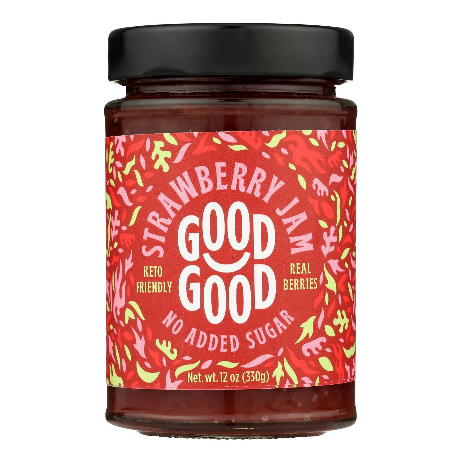 Good Good Jam Sweet Strawberry Keto 12 oz (Pack Of 6) - Walmart.com