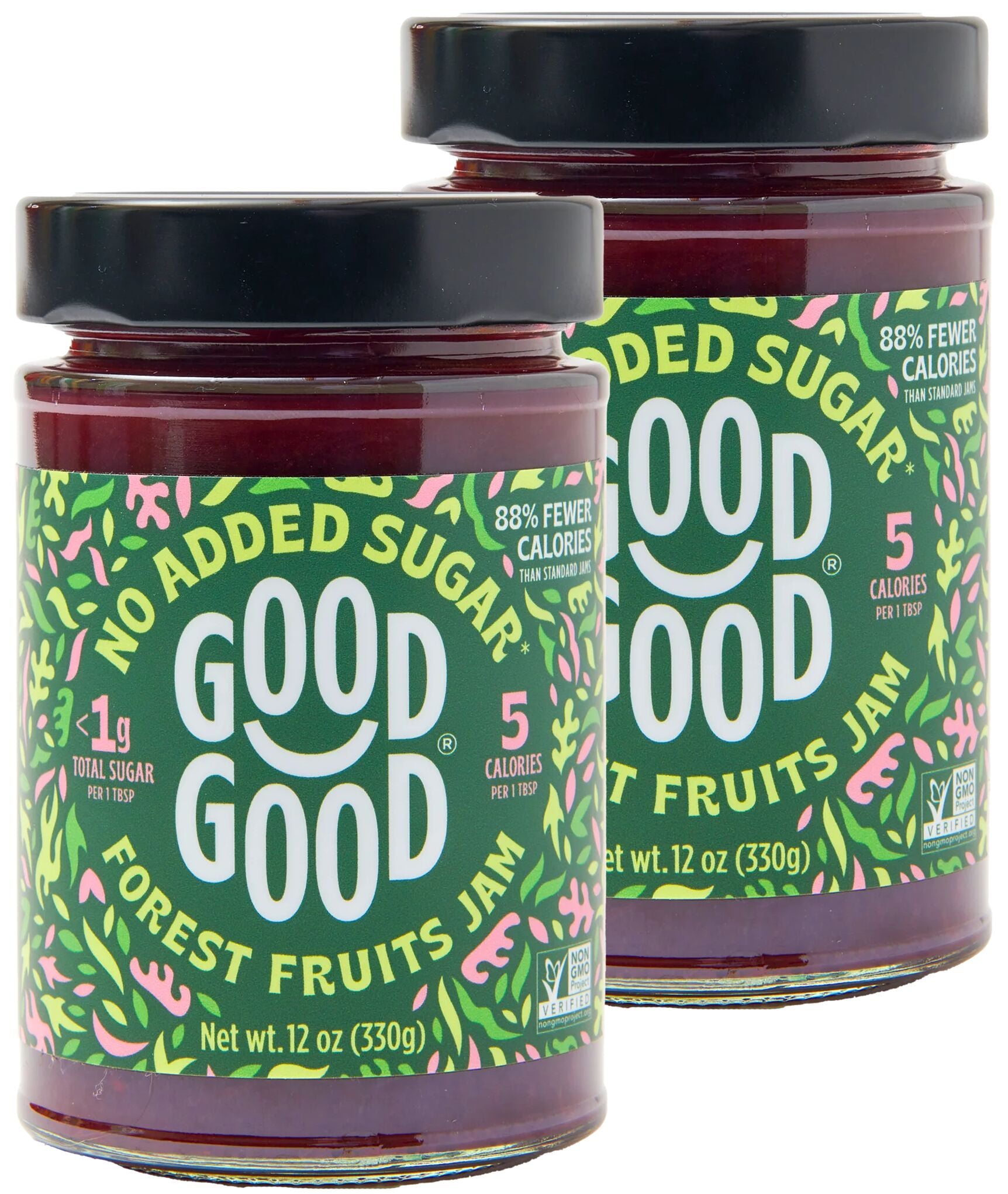 Good Good Keto Friendly Forest Fruits Jam, 12oz, 2 Pack, Diabetic and ...